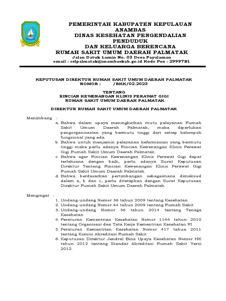 RKK Perawat Gigi | PDF