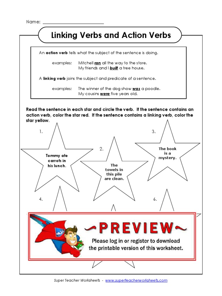Linking Vs Action Verbs 2 | PDF | Subject (Grammar) | Verb