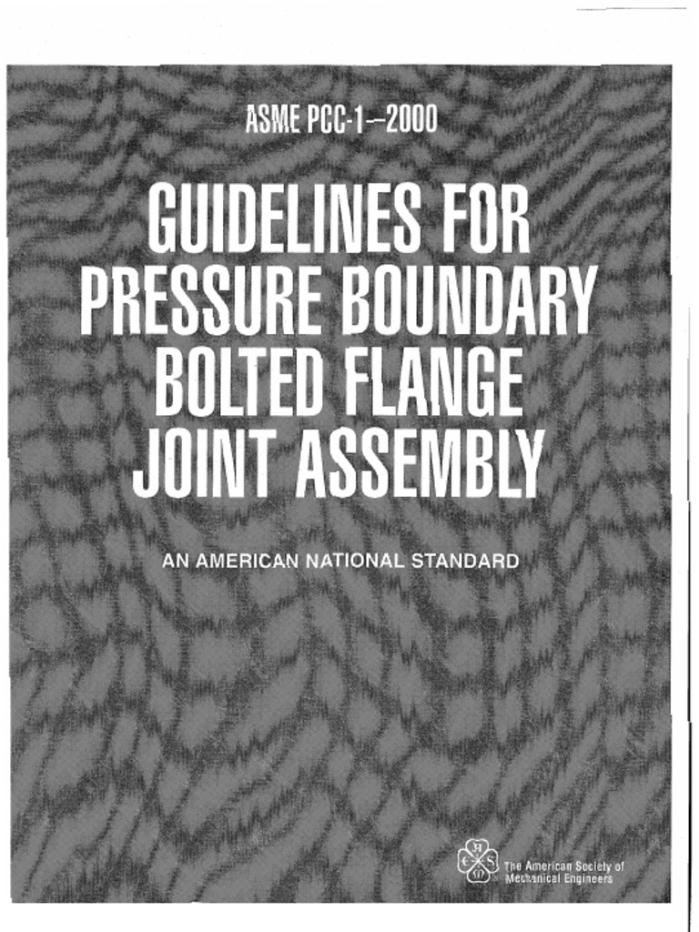 Asme PCC-1-2000 | PDF | Screw | Mechanical Engineering