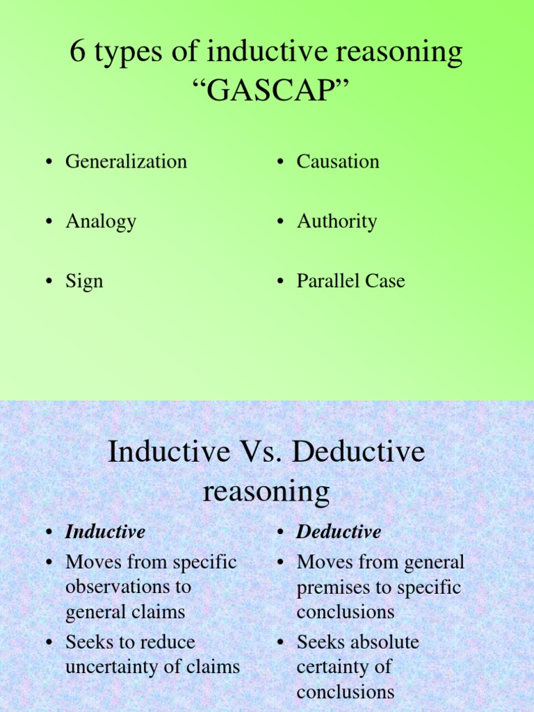 Types of Reasoning | PDF | Inductive Reasoning | Reason