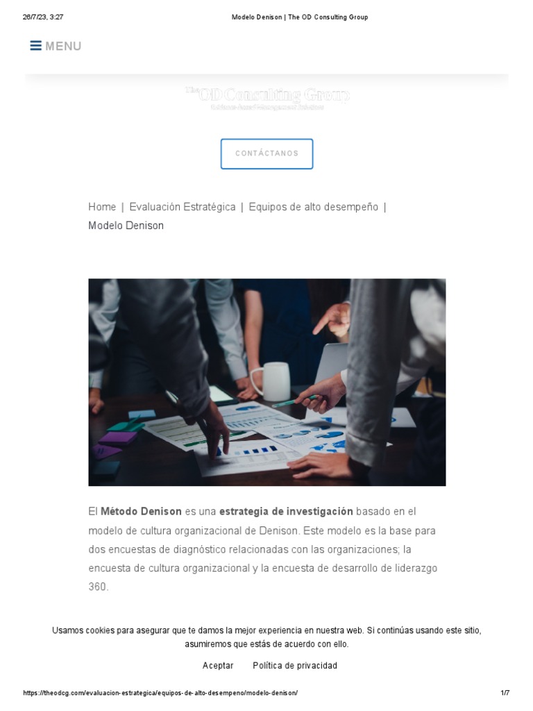 Modelo Denison de Cultura Organizacional | PDF | Metodología de ...