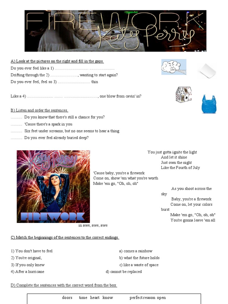 Firework-Katy Perry | PDF
