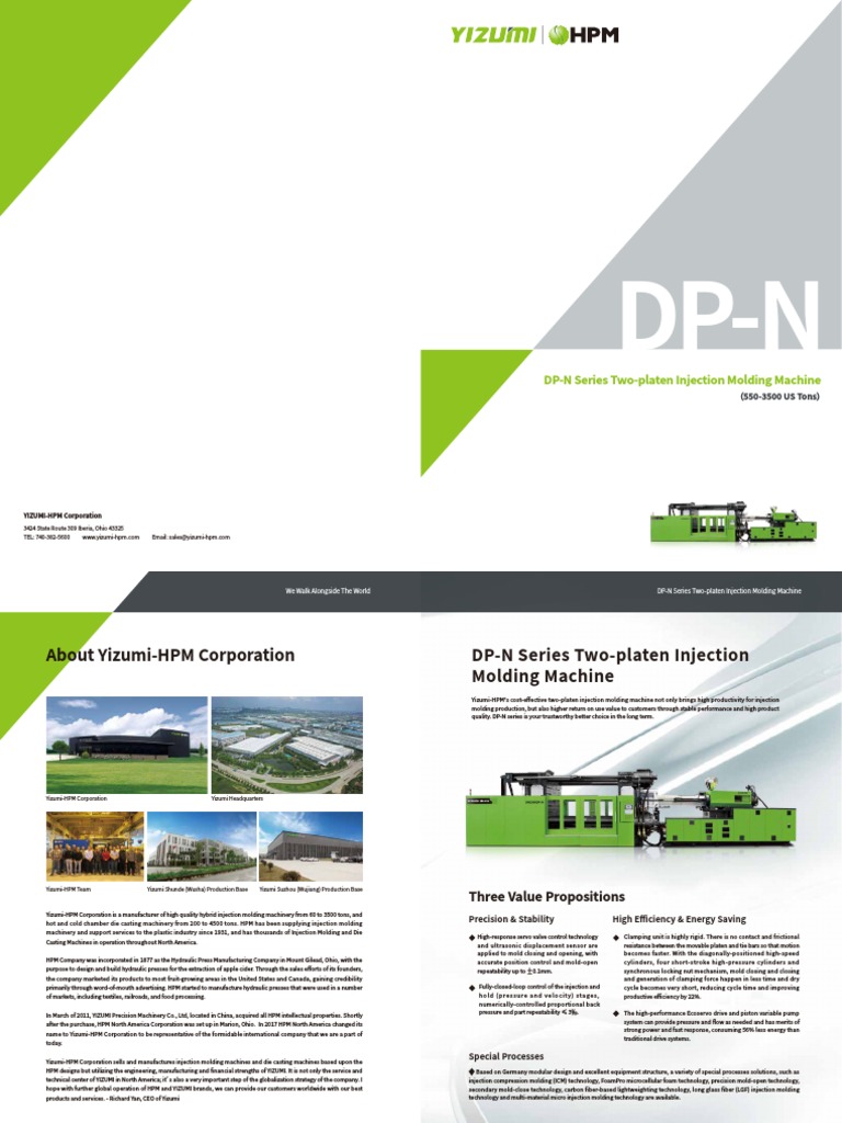 Yuzumi Two-Platen Catalogue | PDF | Mechanical Engineering | Engineering