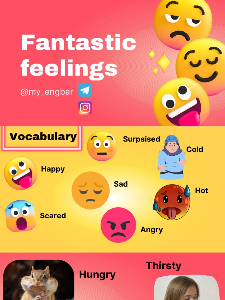 Emotions and Feelings Vocabulary Guide | PDF | Cooking, Food & Wine ...