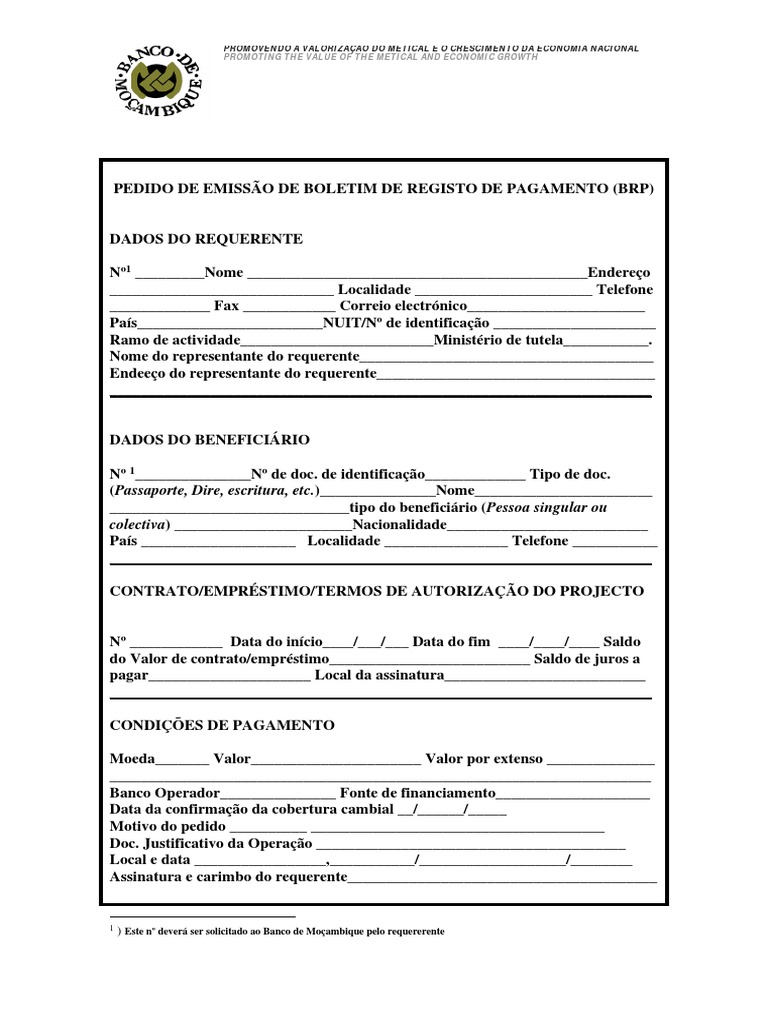 Requisitos para Emissão de BRP no Standard Bank | PDF | Finanças e ...