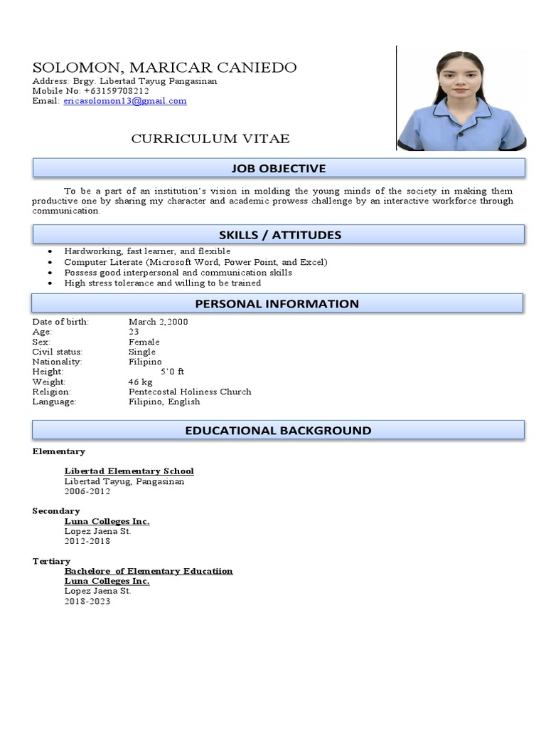 Curriculum Vitae Fuerzas | PDF