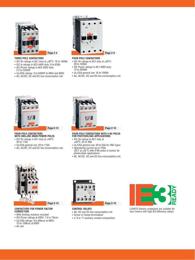 Industrial Contactor Solutions | PDF | Components | Electrical Engineering