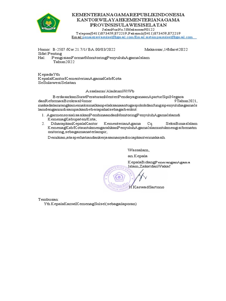 Form Monitoring PAI Ok | PDF