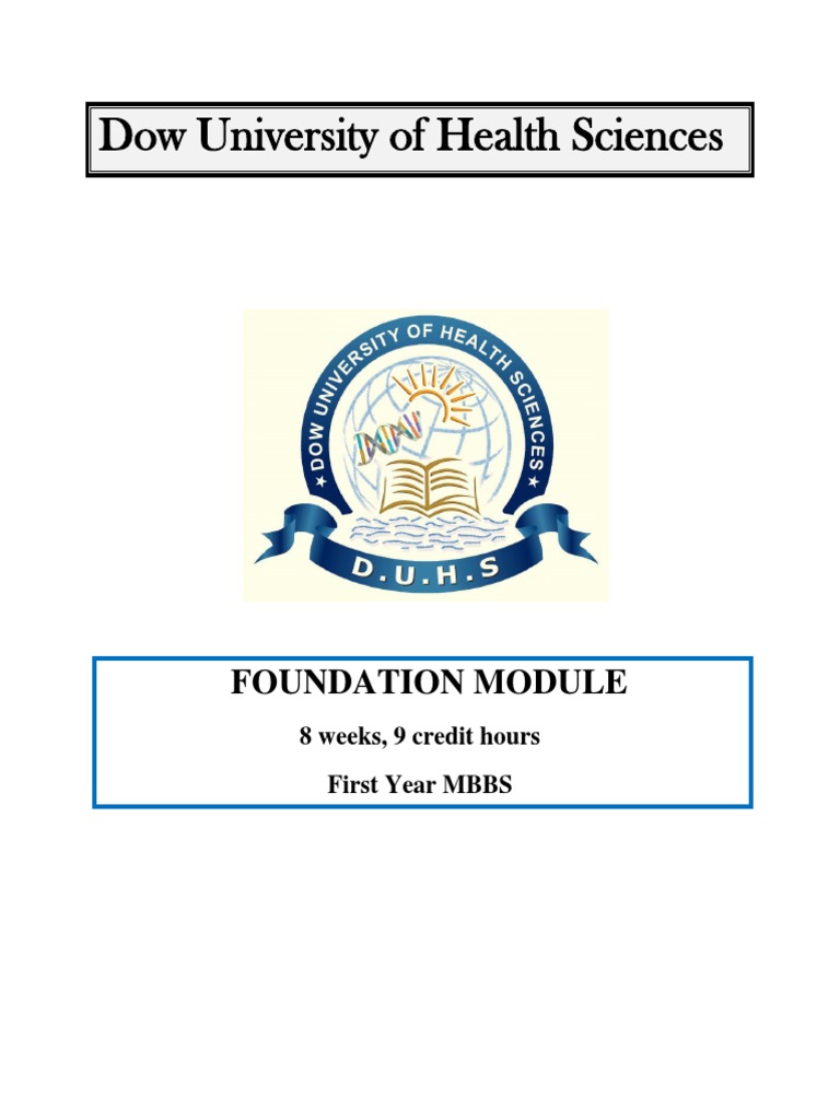 Foundation Module Guide | PDF | Human Body | Bone