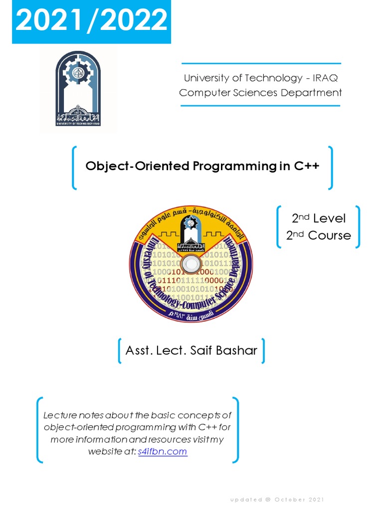 Oop2 Pdf Object Oriented Programming Computer Engineering