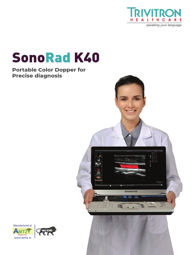 Sonorad k40 | PDF | Medical Ultrasound | Touchscreen