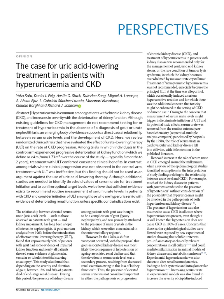 2019-The Case For Uric Acid-Lowering Treatment in Patient in Patients With Hyperuricemia and CKD ...