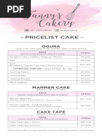 Daftar Harga Laritta Bakery 2024 | PDF