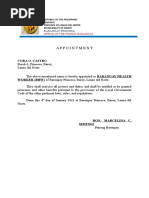 Barangay Secretary Appointment Letter | PDF | Government | Social ...