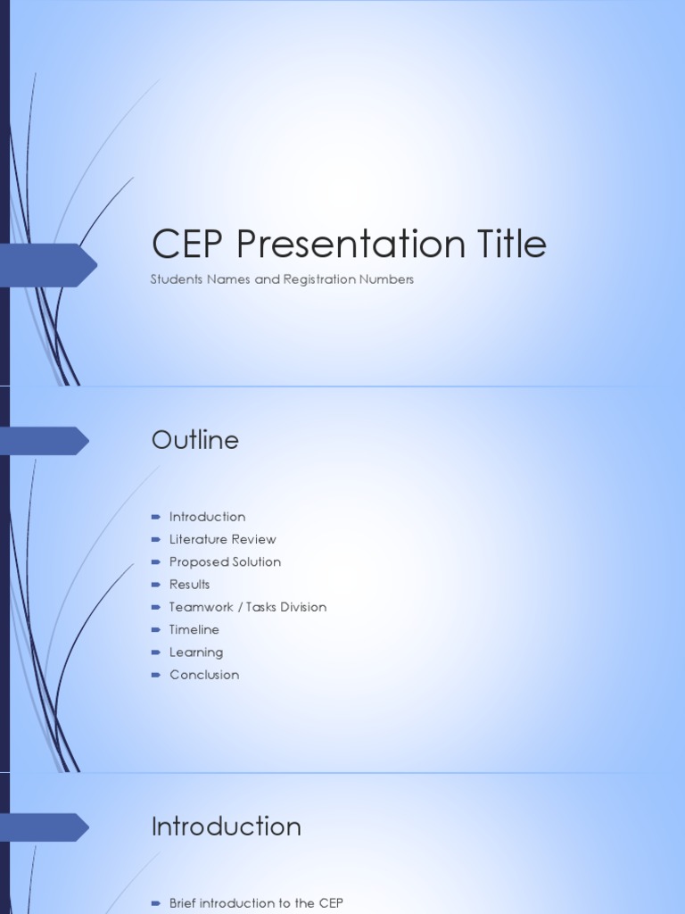 Template CEP Presentation | PDF | Simulation | Methodology
