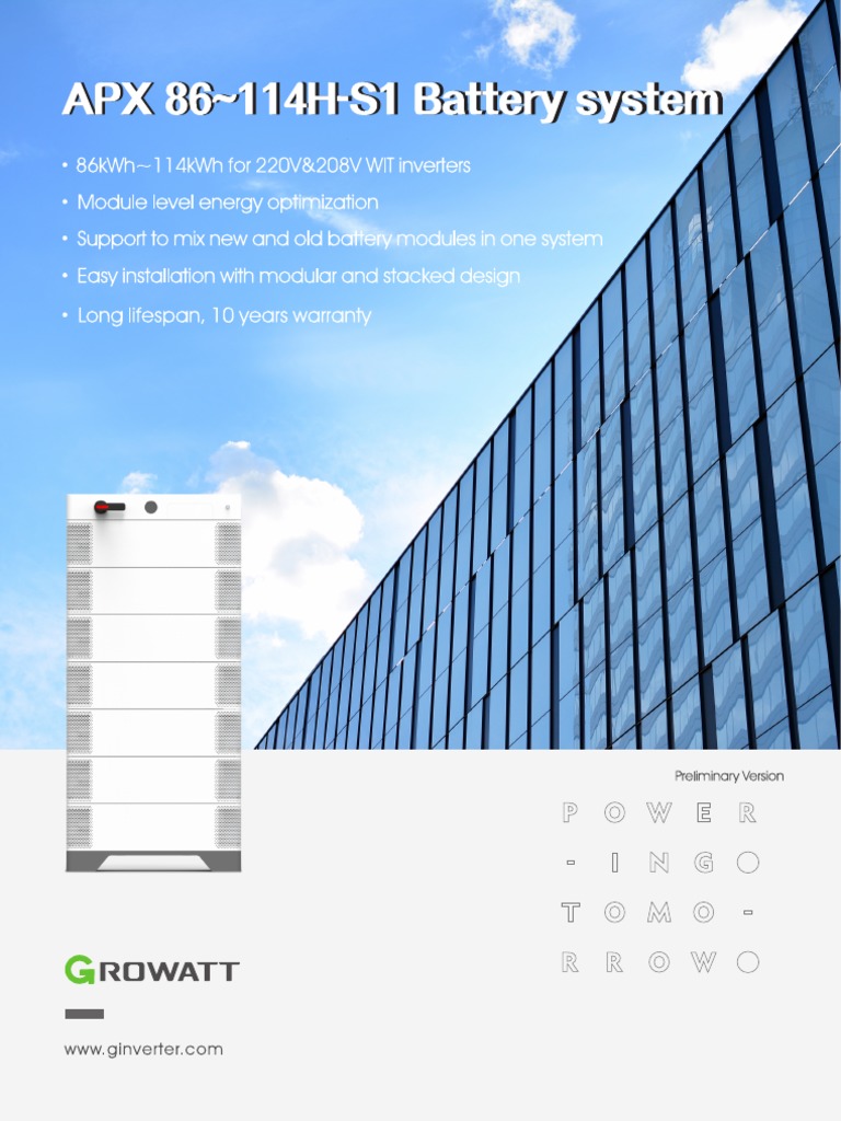 APX 86-114kWh EU Datasheet EN 202306 | PDF