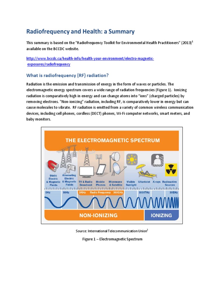 Radiofrequency Summary | PDF | Electromagnetic Radiation | Base Station