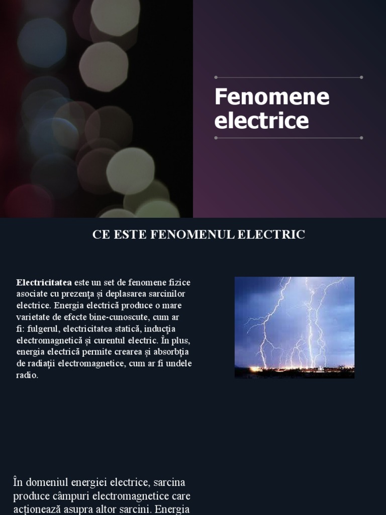Fenomene Electrice | PDF