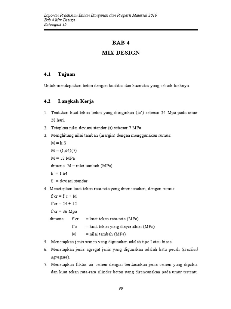 Bab 4 Mix Desain Fix | PDF