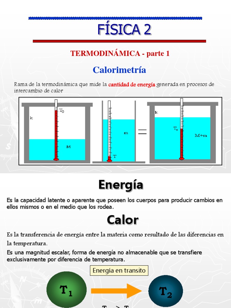 Calorimetría y Termodinámica Básica | PDF | Calor | Caloría