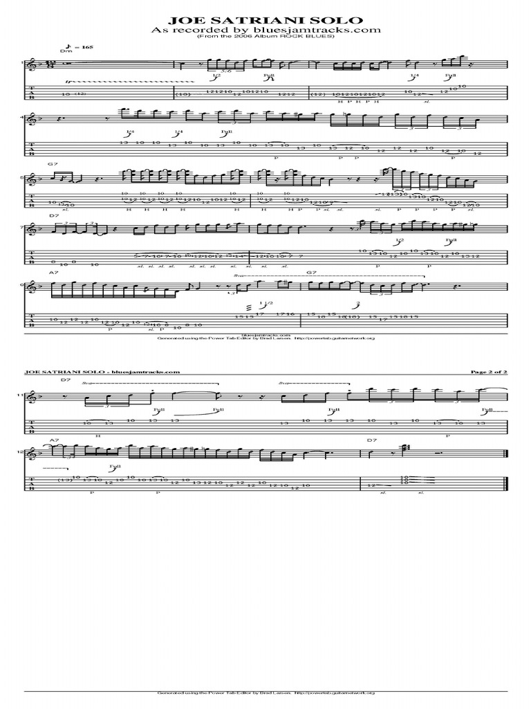 RB Satriani Tab-Full | PDF