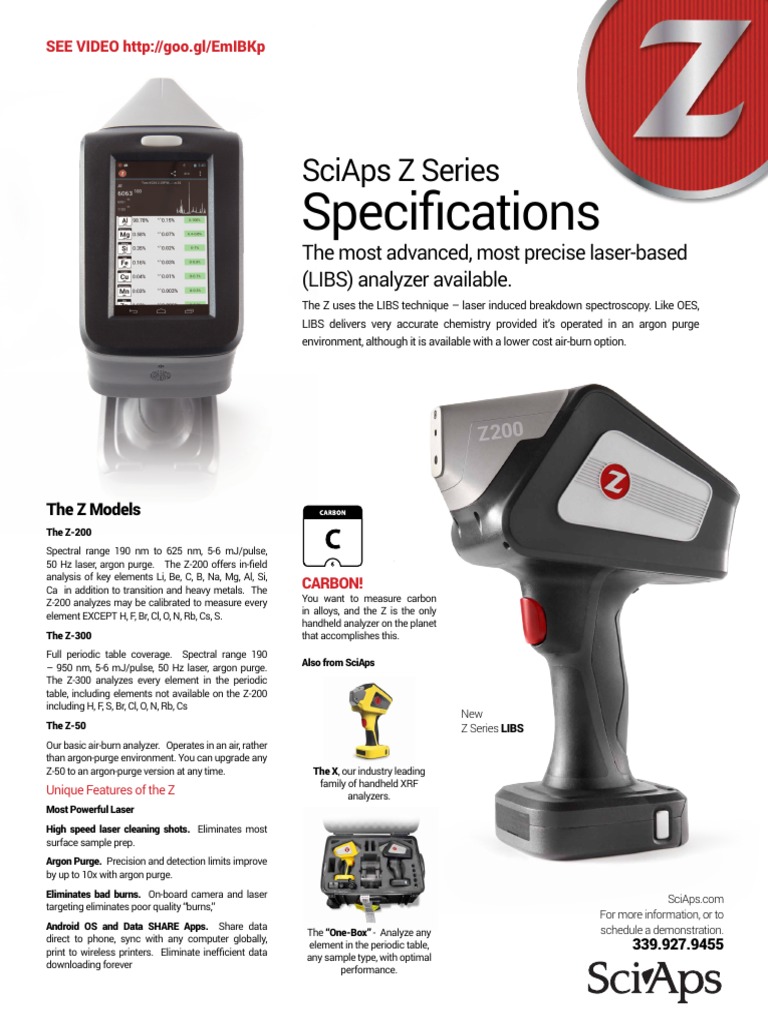 Z 200 Libs Analyser Laser Induced Breakdown Spectroscopy21 - 59 - 37 ...