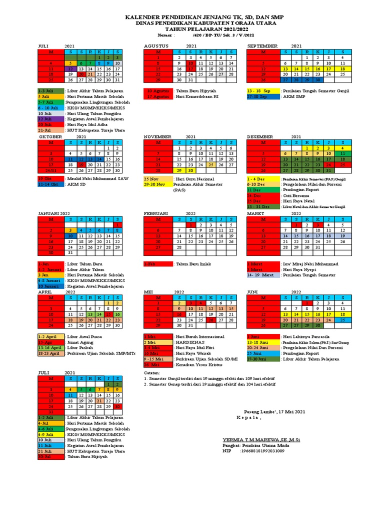 Kalender Pendidikan | PDF