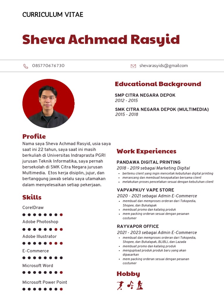 CV Sheva Achmad Rasyid | PDF