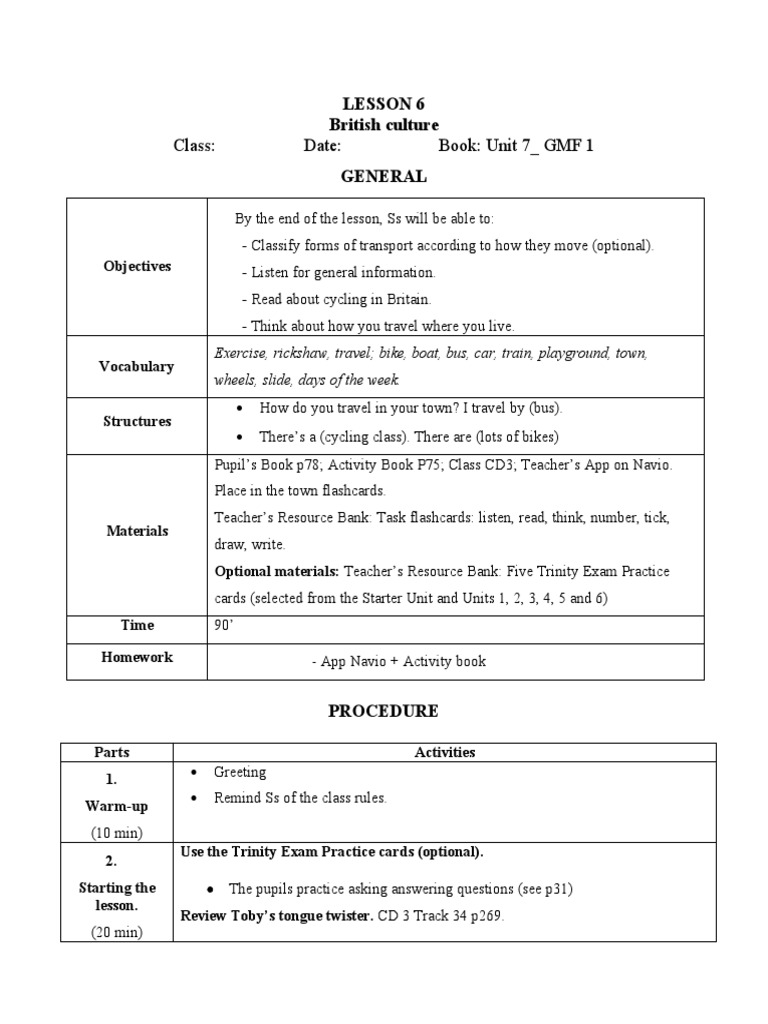 GMF1 Unit7 Lesson6 | PDF | Learning | Behavior Modification