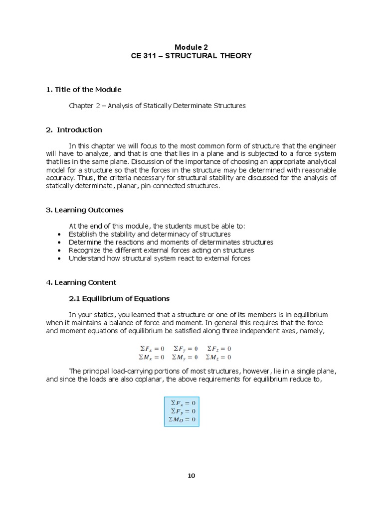 Module 2 | PDF | Force | Truss