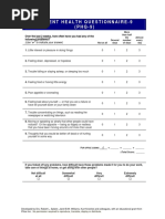Cuestionario PHQ-9 PatientHealthQuestionnaire9 - Spanish | PDF