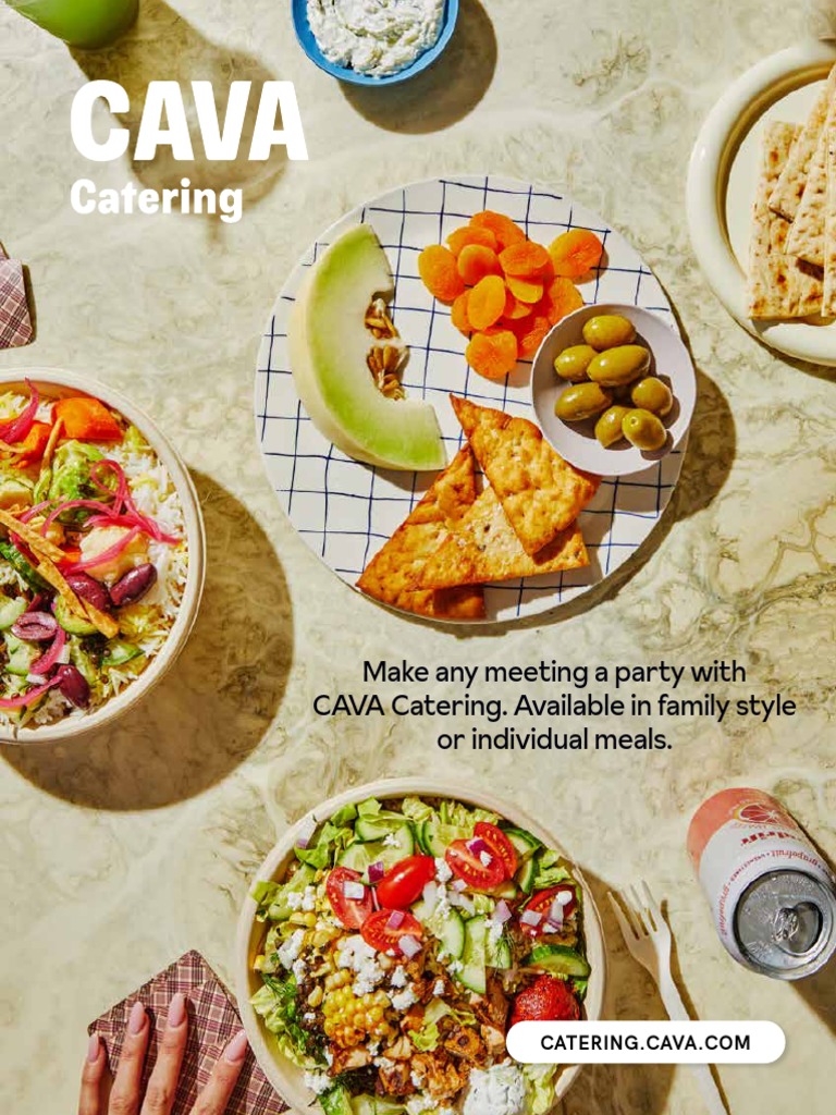 CAVA Catering Menu | PDF | Pickling | Coleslaw