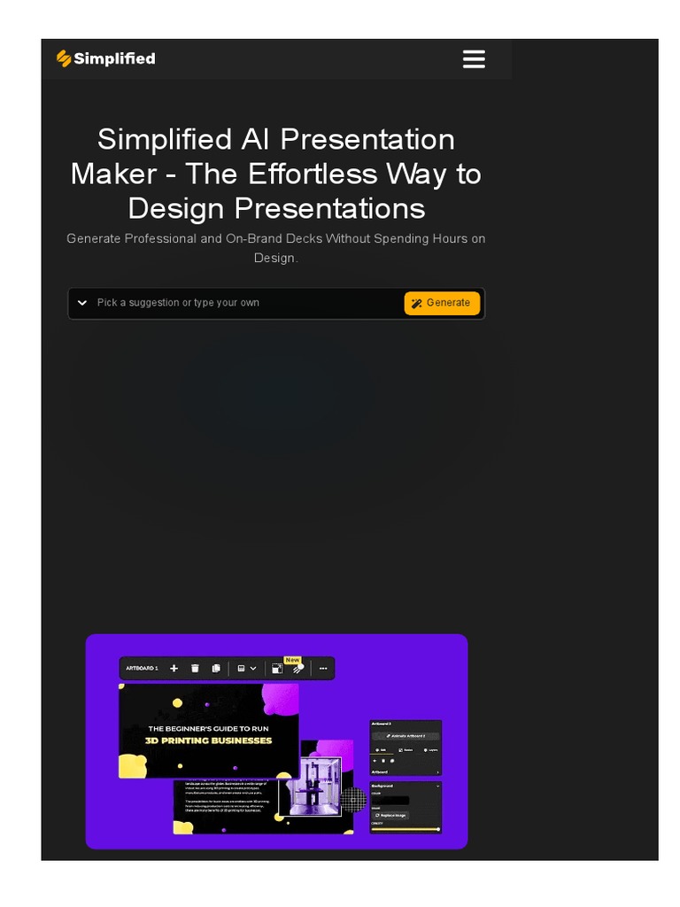 Simplified Com Ai Presentation Maker | PDF | Artificial Intelligence ...