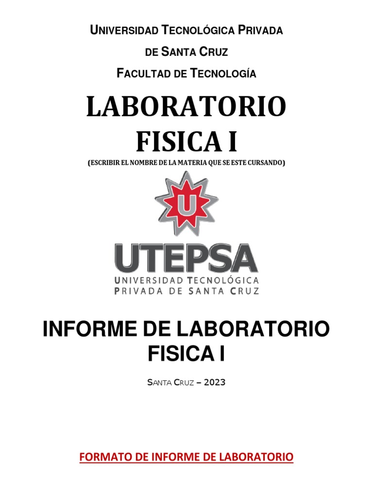 Laboratorio de Fisica 1 | PDF | Science