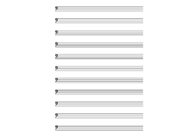 Muziekpapier Blanco | PDF