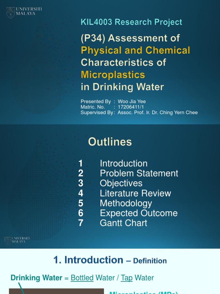 Microplastic in Drinking Water Proposal | PDF | Plastic | Building ...