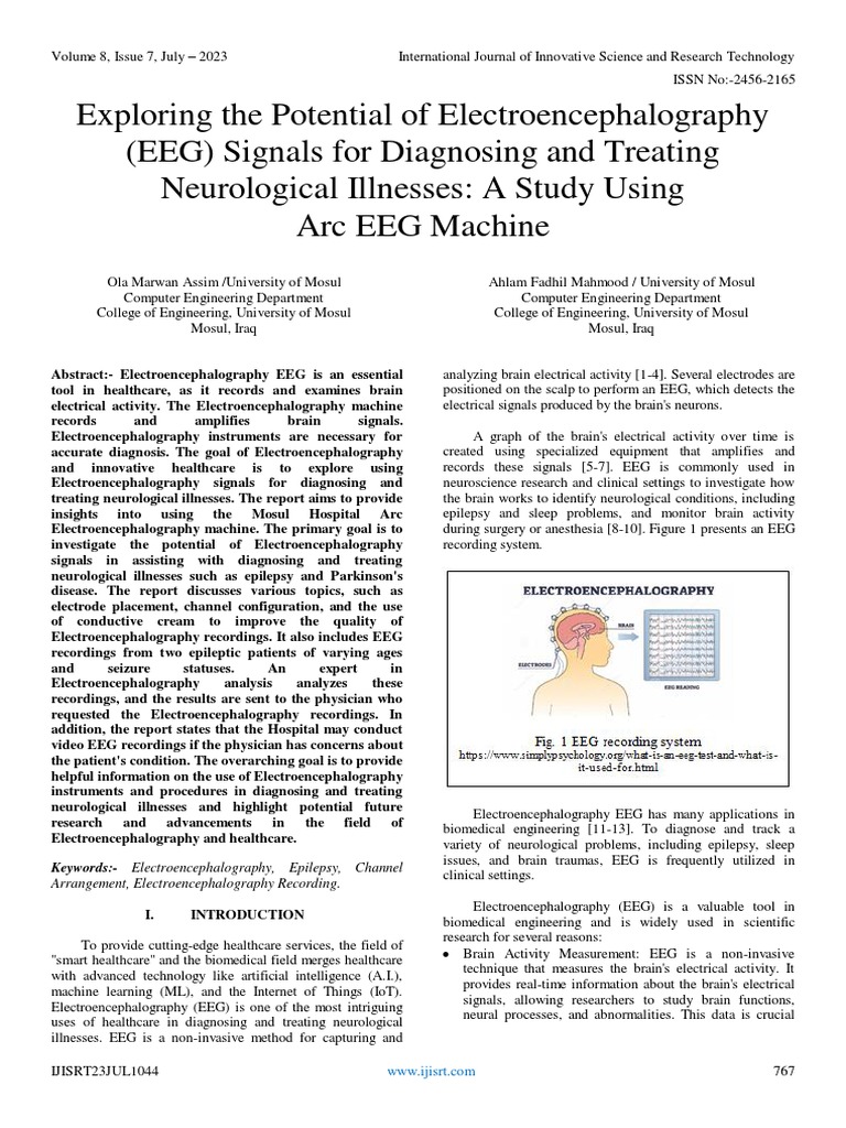 Exploring The Potential of Electroencephalography (EEG) Signals For ...