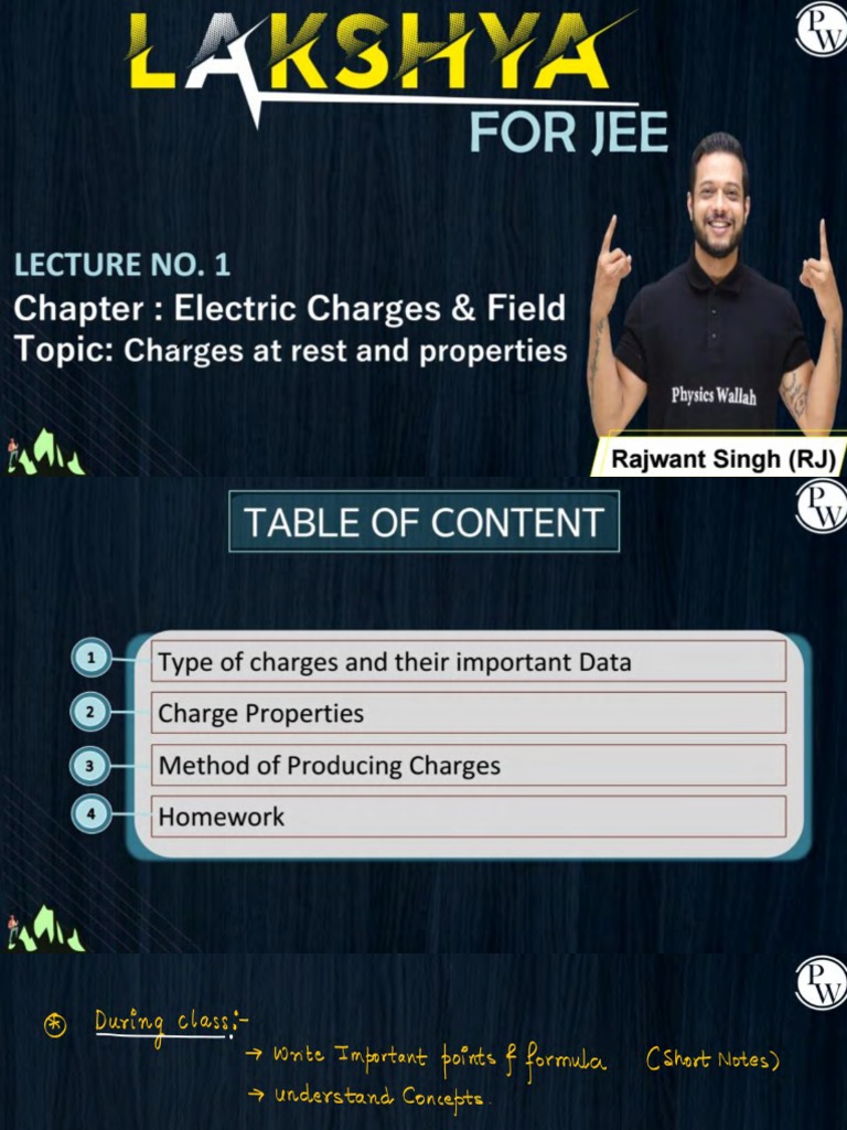 physics class 12 chapter 1 notes | PDF