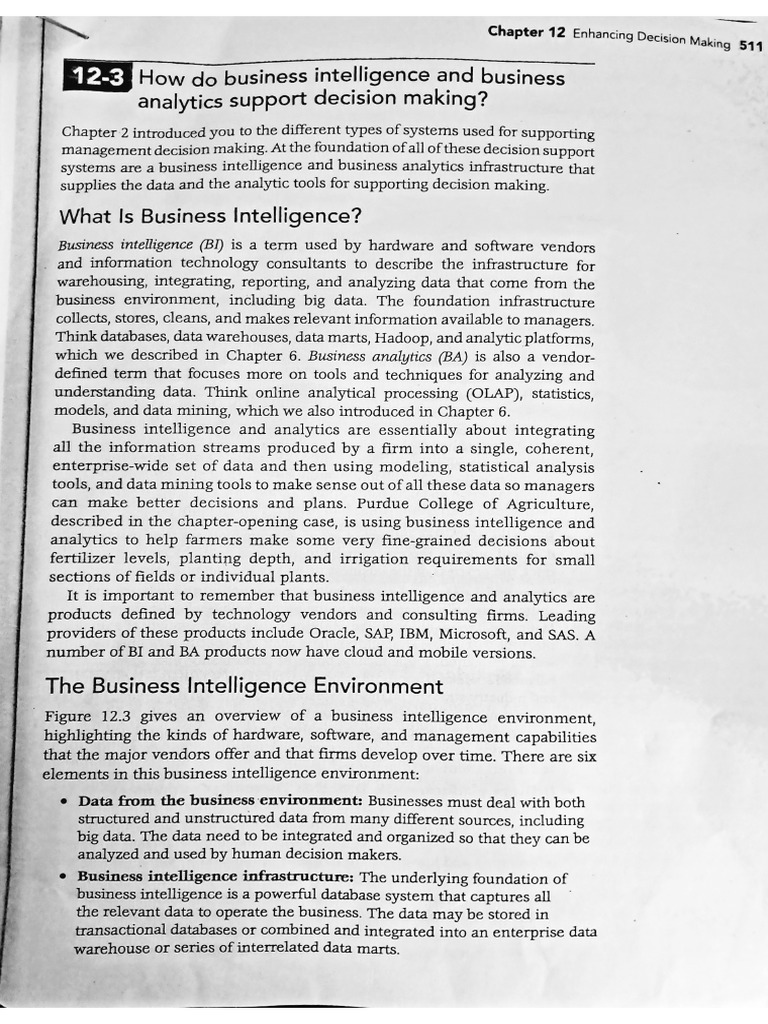 MIS Module - 6 Business Intelligence | PDF