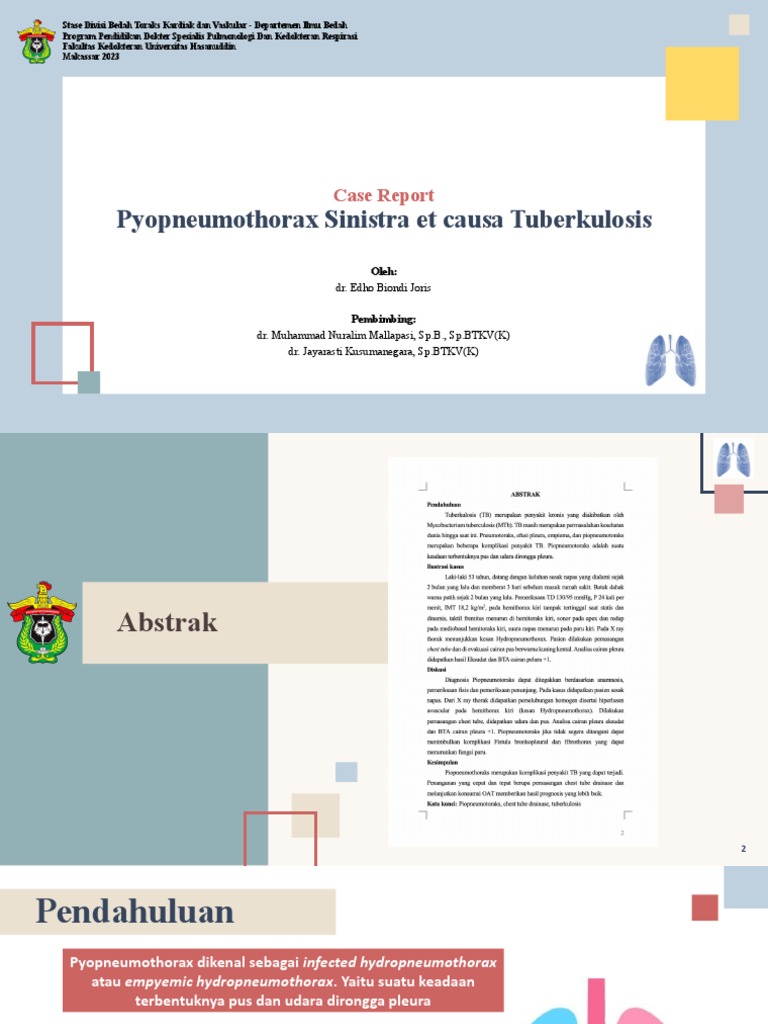 Case Report Reza - PPDS Pulmonologi | PDF