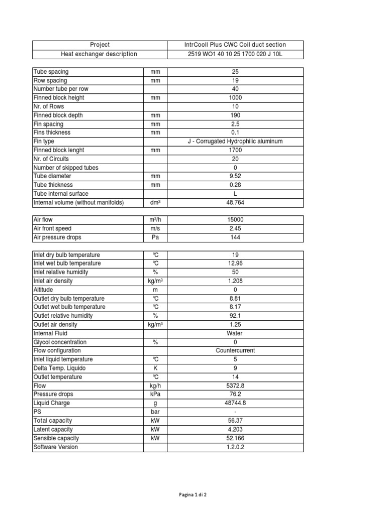 IntrCooll Plus - Hybrid Cooling Coil | PDF | Heat Exchanger | Quantity