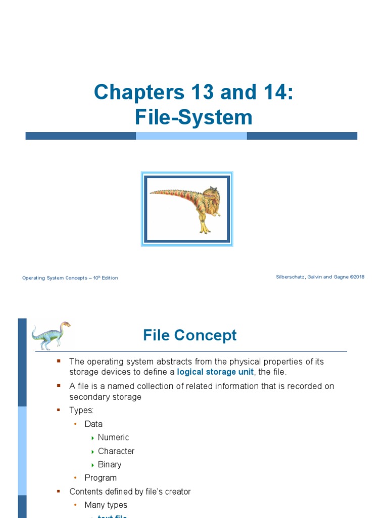 File System Ch 13and14 Pdf File System Computer File