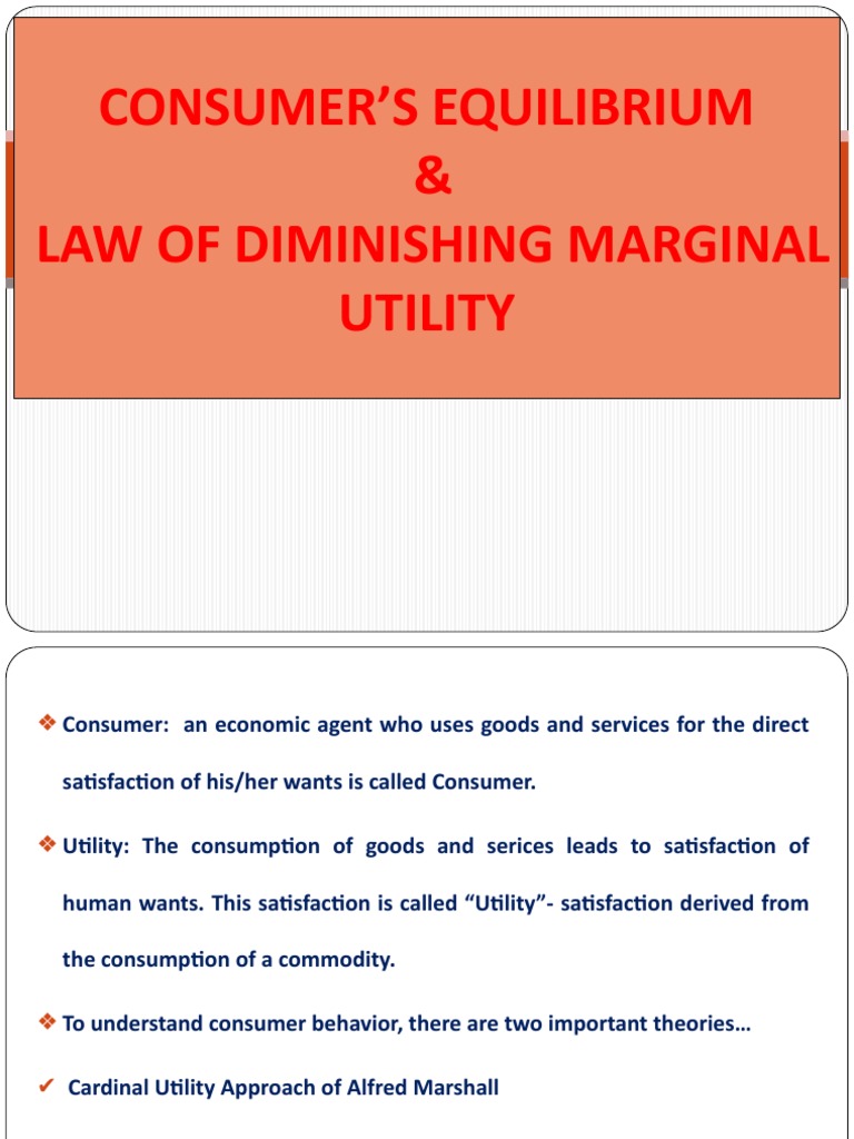 CH 3 Consumer's Equilibrium | PDF