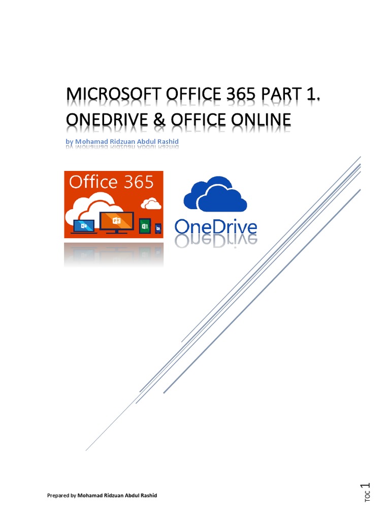 Manual - Microsoft Office 365 Part 1 - OneDrive and Office Online | PDF