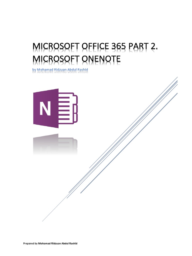 Manual - Microsoft Office 365 Part 2 - Microsoft OneNote | PDF ... Manual - Microsoft Office 365 Part 2 - Microsoft OneNote | PDF ...