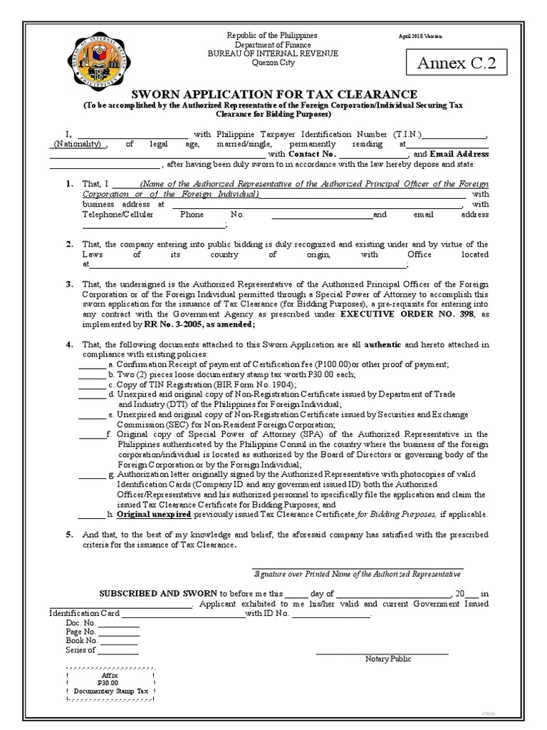 Annex C.2 Revised | PDF | Identity Document | Justice