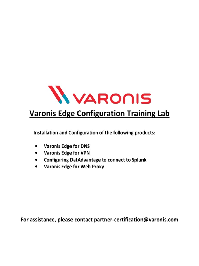 Varonis Edge Configuration Training Lab | PDF | World Wide Web | Internet & Web