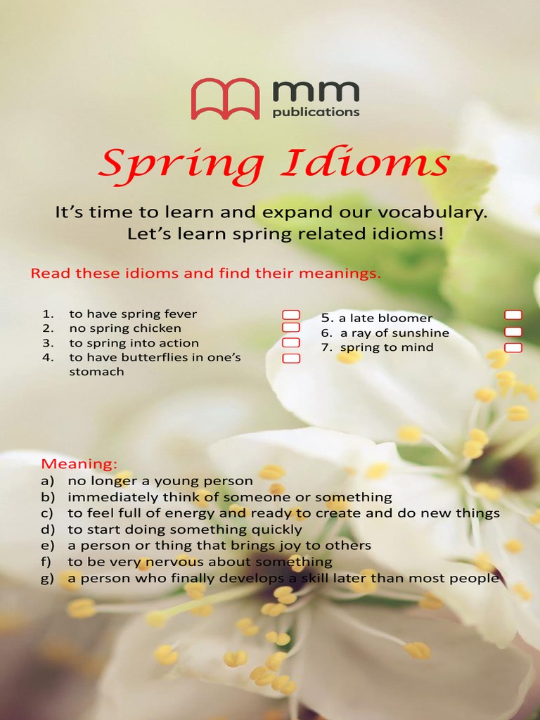 Spring Idioms | PDF