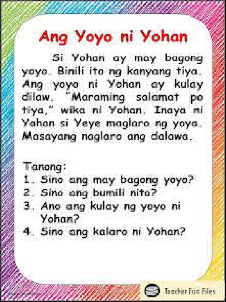 Ang Yoyo Ni Yohan | PDF