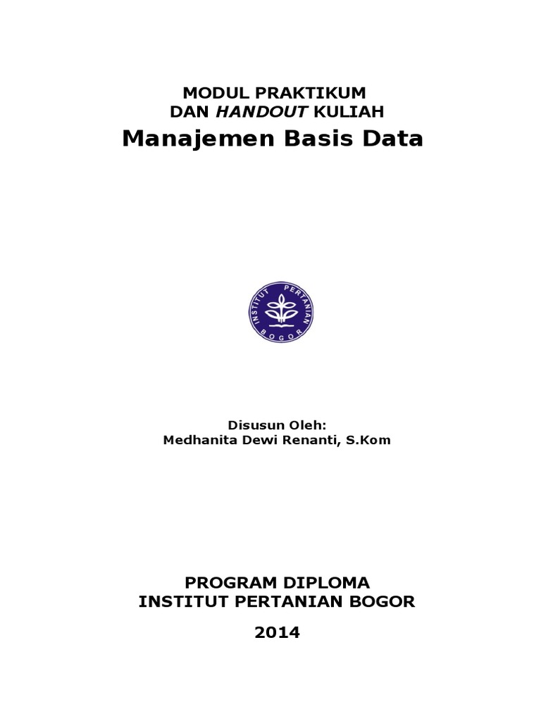 Modul Praktikum Mata Kuliah Basis Data Compress | PDF